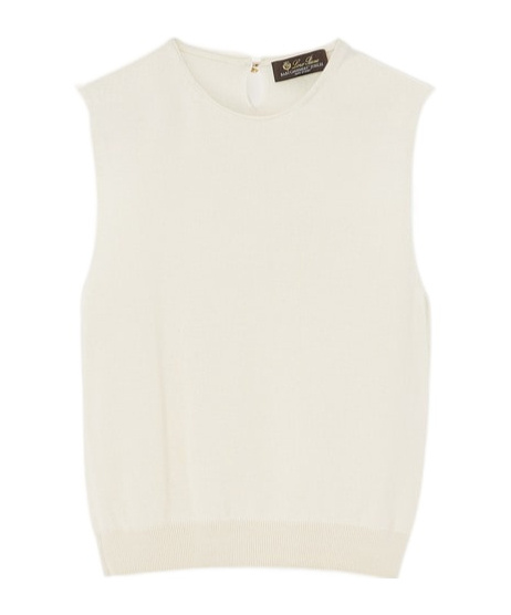 MAX MARA Cotton Rib-Knit Tank Top